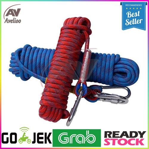 Jual Tali Paracord Panjat Tebing Climbing Rope 10mm 20 Meter - Blue ...