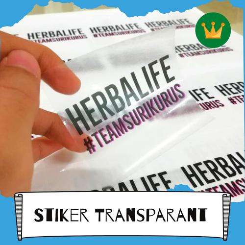 Jual CETAK STIKER KEMASAN BOTOL - STIKER TRANSPARAN A3+ [ANTI AIR ...