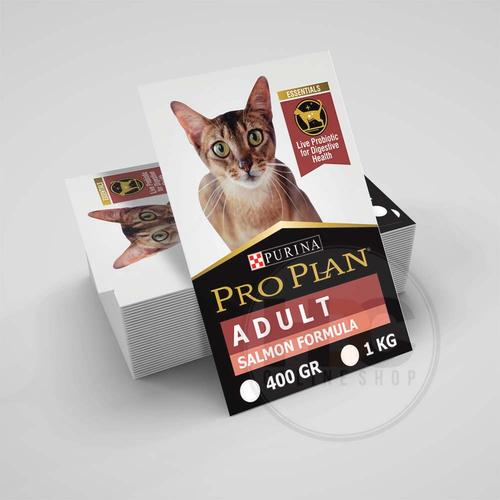 Jual Sticker Label Pet Shop Custom Proplan Adult Salmon NEW - Default ...