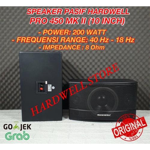 Jual Speaker Pasif 10 Inch Hardwell PRO 450 MK II Original (Sepasang ...