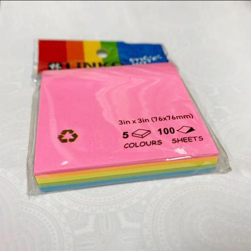 Jual Sticky Notes LINKO 76 x 76 mm / Warna Tumpuk / Warna Warni - Kota ...