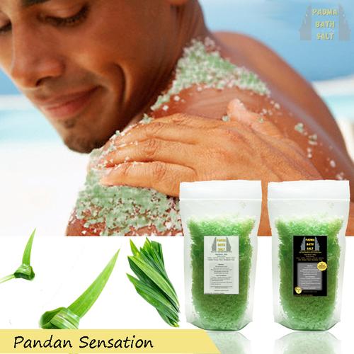 Jual [ 1 KG ] BATH SALT PANDAN AROMATHERAPY (GARAM MANDI) - PADMA ...