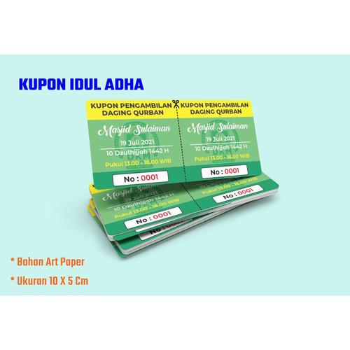 Jual Kupon Pembagian Daging Qurban Idul Adha 01 - Kota Bekasi ...