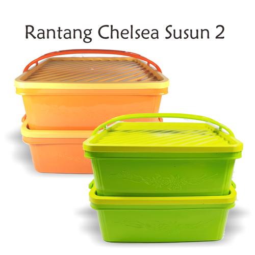 Jual Rantang Chelsea plastik susun 2/ Lunch box plastik/ Rantang murah ...