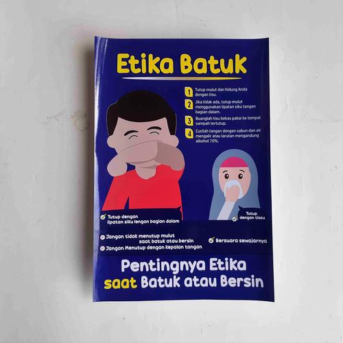 Jual 2021 Poster Etika Batuk Baru, Poster Kesehatan Etika Btuk dan ...