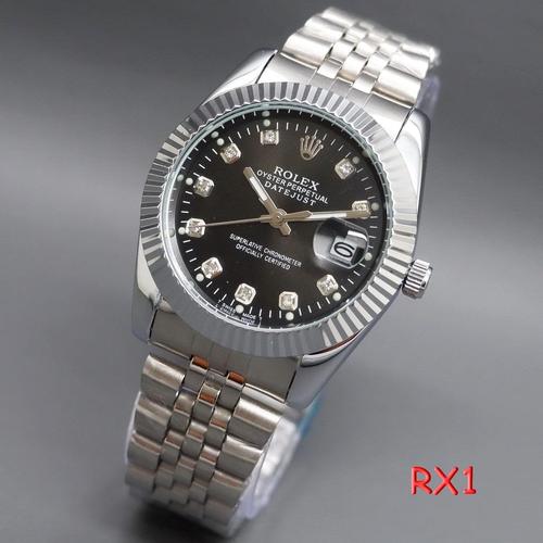 Jual Jam Tangan Fashion Pria Rolex Model Gerigi Tali Rantai Tanggal ...