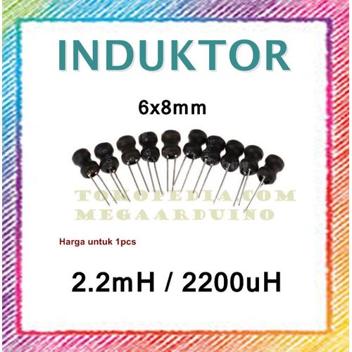 Jual inductor 2200uh induktor 2.2MH lilitan 2,2mH ukuran 6x8 mm 2200 uH ...