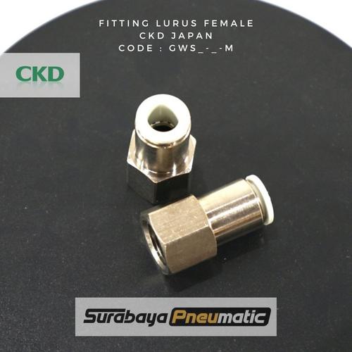 Jual CKD - Female Fitting Lurus - Pneumatic - GWS12-8-M - Kota Surabaya ...