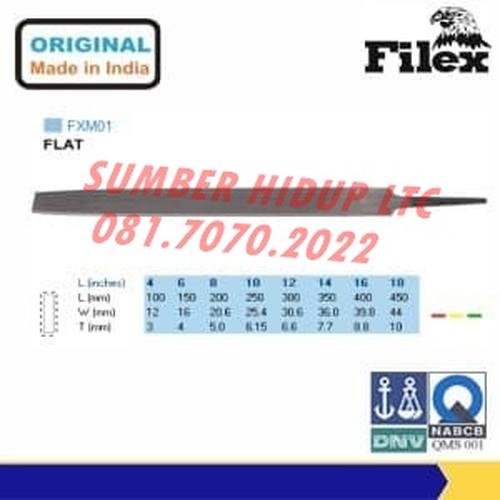 Jual Kikir Plat Halus (Machinist Files) 14 Inch Filex FXM01 14H ...