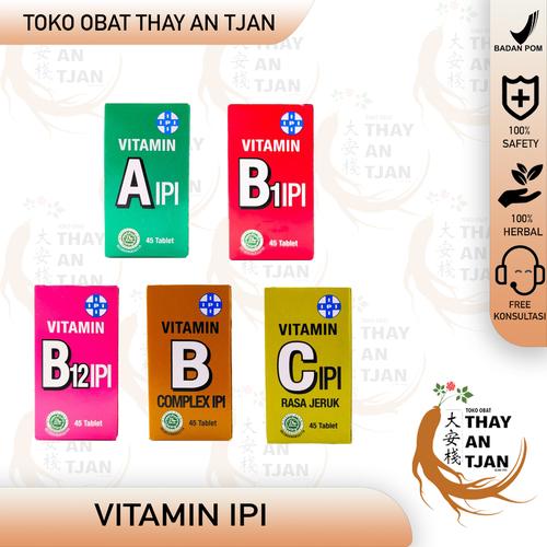 Jual VITAMIN IPI | VARIAN LENGKAP | VITAMIN A, B1, B12, B COMPLEX, DAN ...