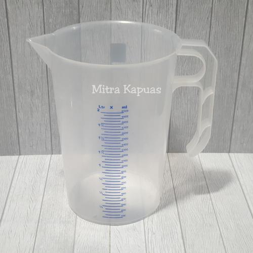 Jual LITERAN PLASTIK TAKARAN GREEN LEAF 1L & 2L - 2 Liter - Kota ...