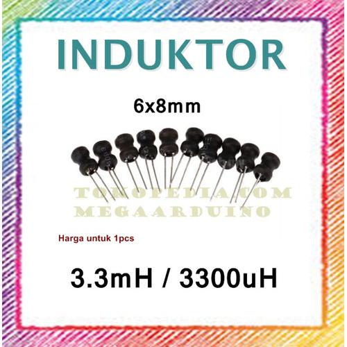 Jual inductor 3300uh induktor 3.3MH lilitan 3,3mH ukuran 6x8 mm 3300 uH ...
