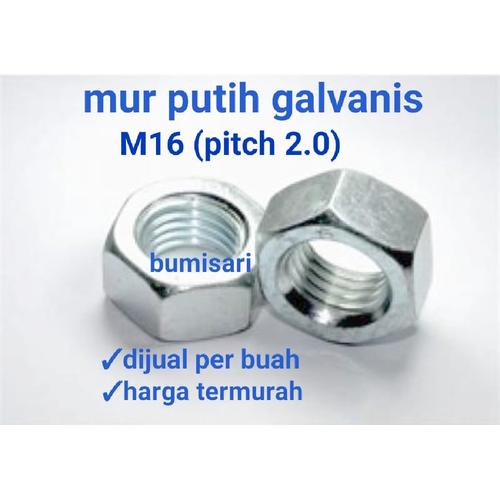 Jual mur m16 galvanis / mur putih / mur m16 / mur galvanis murah ...
