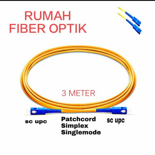 Jual Patch cord SC SC 3 Meter Simplex/patch cord SC UPC 3M singlemode 3.0mm - Jakarta Barat ...