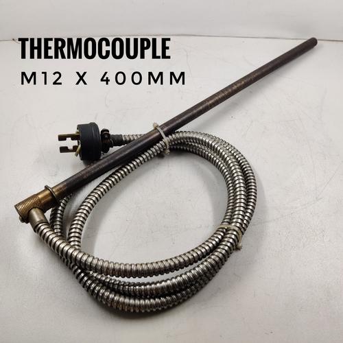 Jual Thermocouple Type K M12 400mm Temperature Sensor Suhu Panas 40cm ...