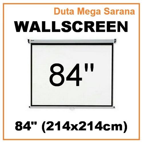 Jual 84 Inch Layar Wallscreen Projector Dinding Proyektor Manual - Kota ...