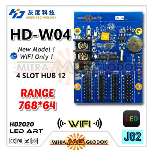Jual HUIDU CONTROLLER RUNNING TEXT WIFI HD - W04 KONTROLLER WIFI NEW ...