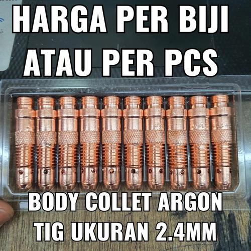Jual BODY COLLET ARGON 2.4MM / COLLET BODY TIG ARGON 2.4 MM WP17 / WP26 ...