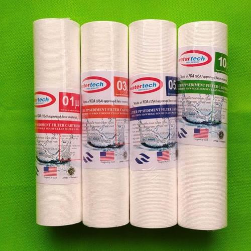 Jual Cartridge filter 10 inch Spun PP Sedimen Merk Watertech - 5 micron ...