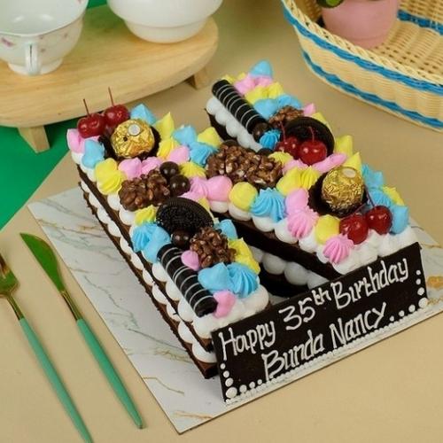 Jual Cake Alphabet / Kue Ulang Tahun Alfabet / Letter Cake - Kota Medan ...