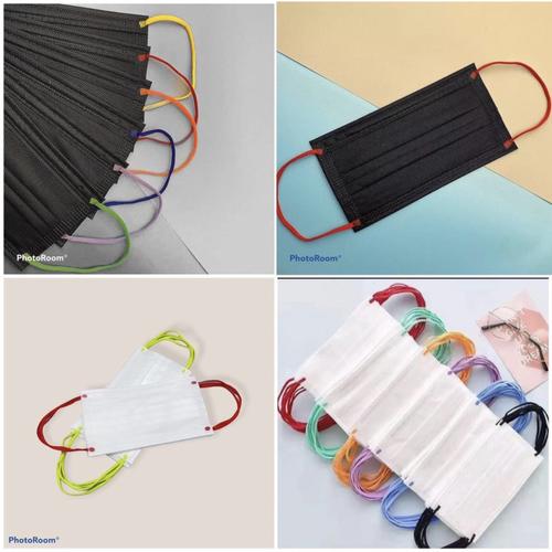 Jual Masker Dewasa Putih Tali Warna Warni Per Box Isi 50 Pcs - TALI ...