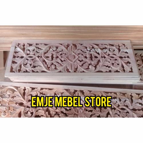 Jual hiasan dinding ukiran kayu tempel ornamen mahoni solid - Kab ...