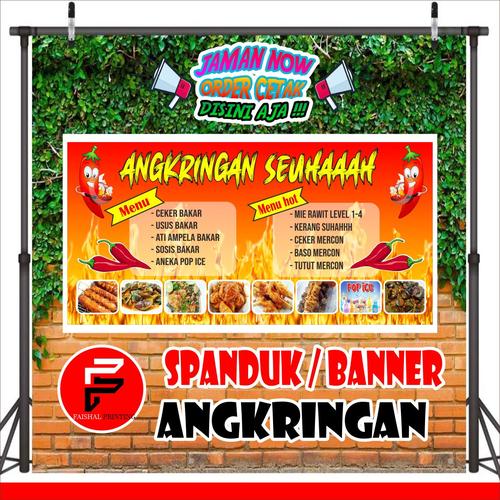Jual backdrop /spanduk / banner angkringan warung makanan ukuran 2 x 1m ...