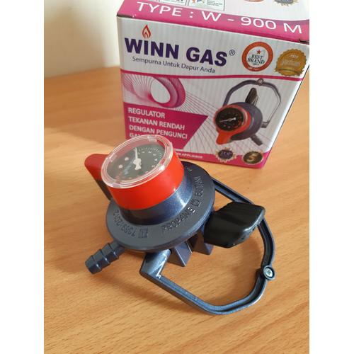 Jual Regulator Gas + Meter Winn Gas W-900-M JUMBO Penguncian Ganda ...