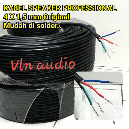Jual kabel speaker pasif profesional 4x1.5mm . ECERAN harga per meter ...