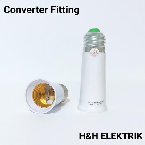 Jual Fitting Sambung / Converter Lampu Fitting E27 Ke Fitting E27 ...