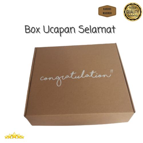 Jual Kotak tempat hadiah graduation ucapan selamat / congratulation ...
