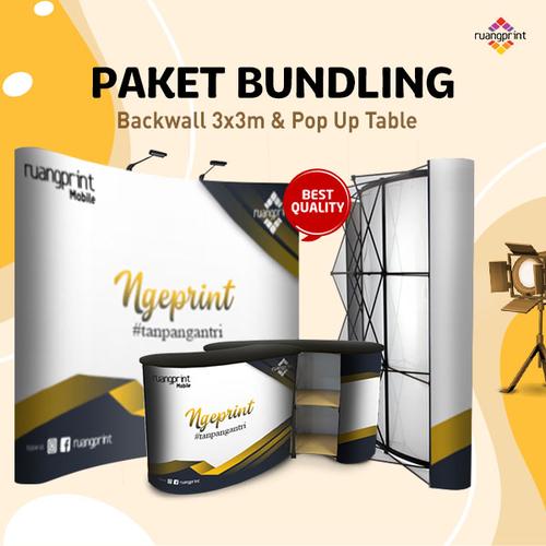 Jual Paket Backwall 3x3 & Pop Up Table - Bundling 3x3 - Jakarta Barat ...