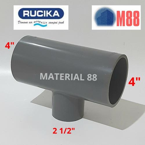 Jual Vlok Tee 4 × 2 1/2 inch RUCIKA AW Reducer Te 4 x 2.5 Pipa PVC - Kab. Bogor - MATERIAL 88 ...