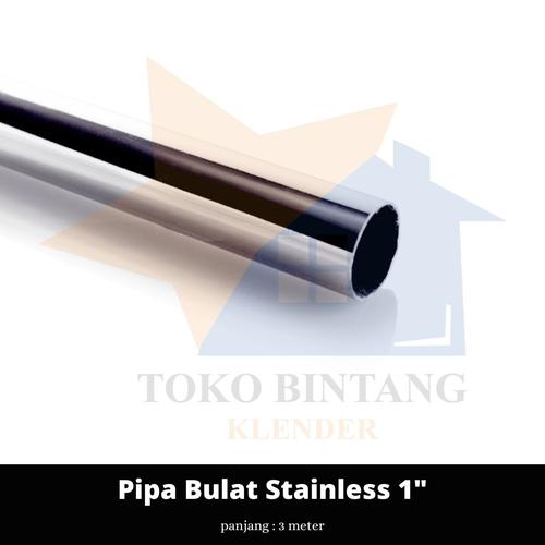 Jual Pipa Bulat Huben 1" (25mm) Stainless 3 meter - Jakarta Timur ...