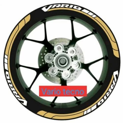 Jual Sticker Velg Untuk Semua Honda Vario cutting Sticker Gold-white ...