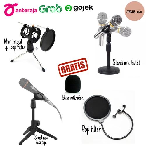 Jual stand mic meja podium - Microphone Holder -Stand Mic Microphone ...