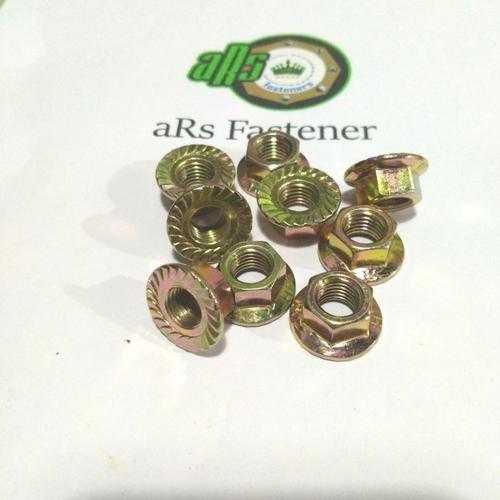 Jual Mur Topi/Flange Nut M16 Kuning 16mm ( Drat Kasar ) - Kota Depok ...