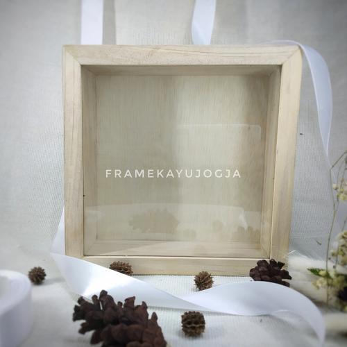 Jual Frame Kayu 3D / Bingkai Kayu Pop Up / Frame Kaca 35 x 35 x 6 cm ...