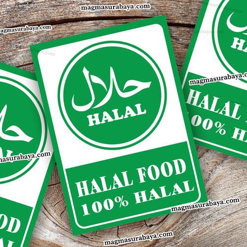 Jual Sticker halal - halal Food - Kota Surabaya - Cetak Murah Magma ...