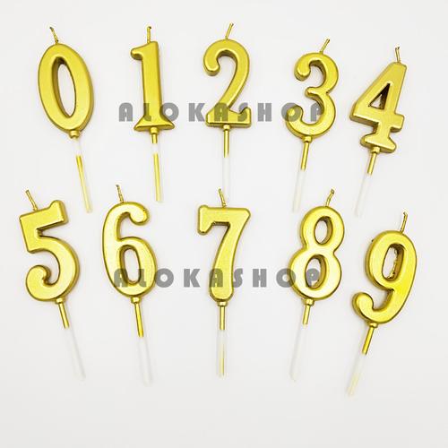 Jual Lilin angka ulang tahun / lilin birthday / lilin gold / lilin mika ...