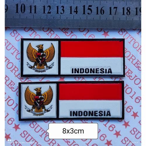 Jual stiker garuda bendera merah putih indonesia tipe plastik emboss ...