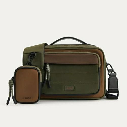 Promo Pedro Tas Pria Sling Bag Nylon Crossbody 20134 - Black - forest ...