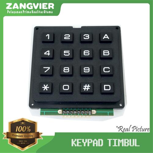 Jual KEYPAD MATRIX 4X4 TIMBUL PERTAMINI HITAM + SOKET - Jakarta Barat ...