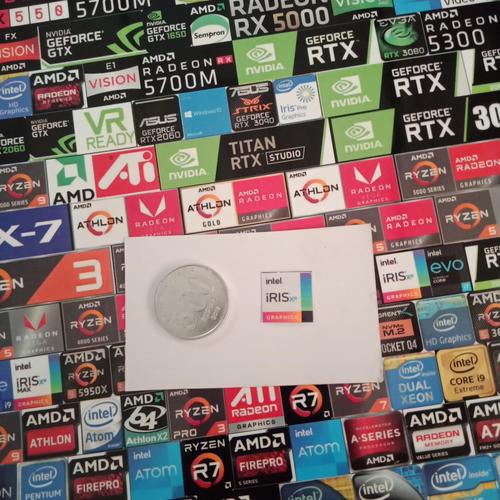 Jual Stiker laptop komputer intel iris xe graphics 1,8x2cm - Kota ...