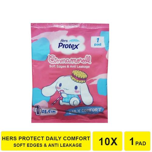 Jual 1 RENCENG ISI 10 SACHET PEMBALUT HERS PROTECT DAILY COMFORT 1 PAD ...