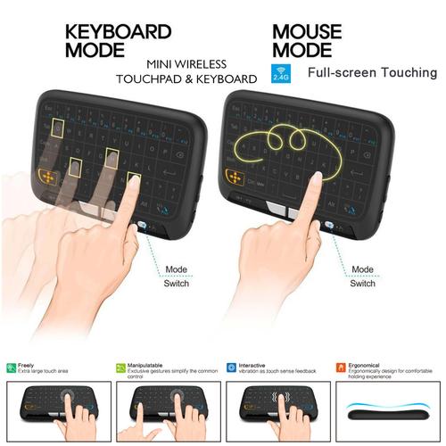 Jual Multi Mini Wireless Keyboard Buttonless Full Touchpad Mouse PC ...