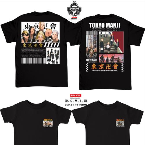 Jual Kaos Baju Anak TOKYO REVENGERS MANJI TOMAN GANG Kaos Anime ...