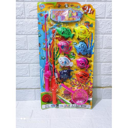 Jual MAINAN PANCING IKAN ANAK ANAK ISI 8 IKAN DAN SARINGAN NYA KODE ...