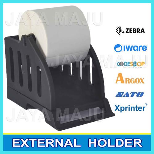 Jual EXTERNAL LABEL ROLL HOLDER / DUDUKAN LUAR LABEL PRINTER BARCODE ...