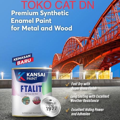 Jual Ftalit / Cat Besi / Cat Minyak / Cat Kayu 1KG FTALIT PUTIH - HITAM ...